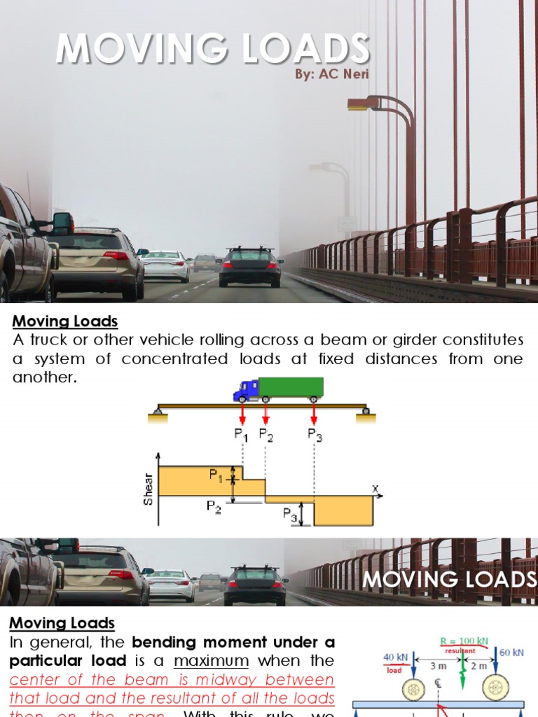 Moving Loads | PDF | Bending | Beam (Structure)