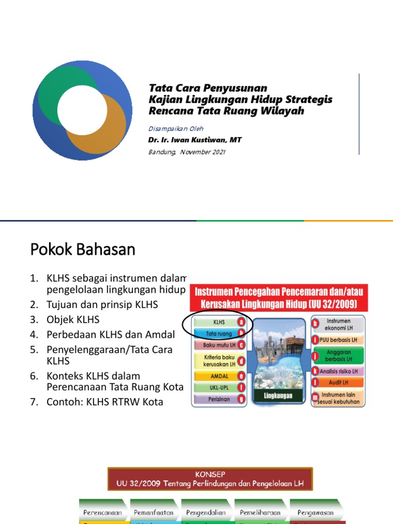 KLHS RTRW Webinar 2021 | PDF | Bisnis