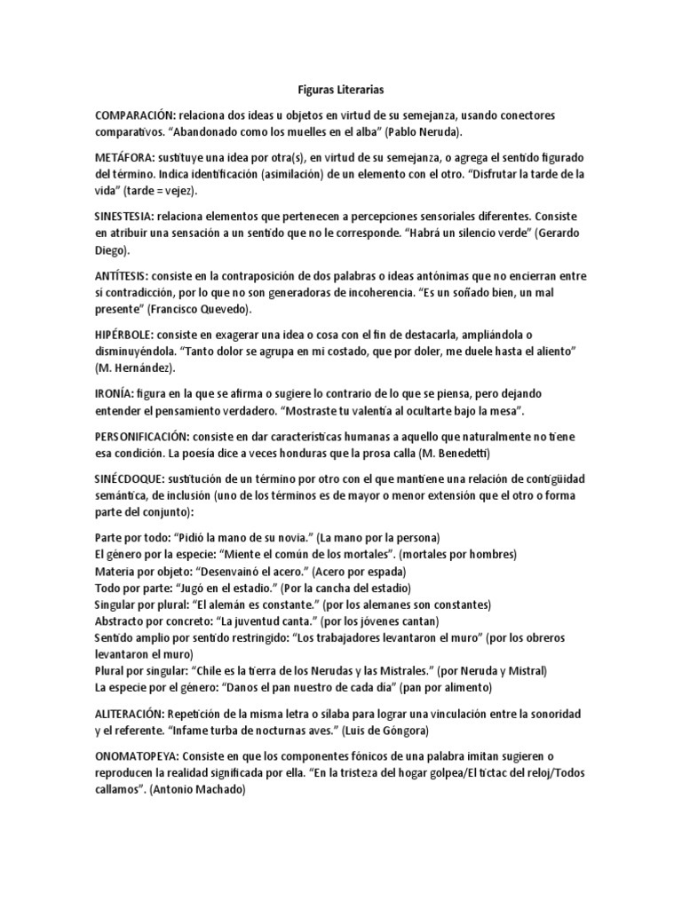 Figuras Retóricas | PDF | Metáfora | Lingüística