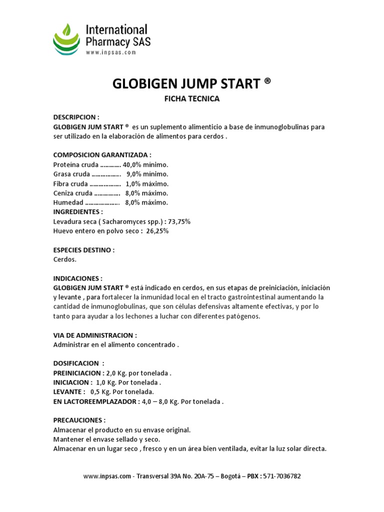 Globigen Premix FT | PDF
