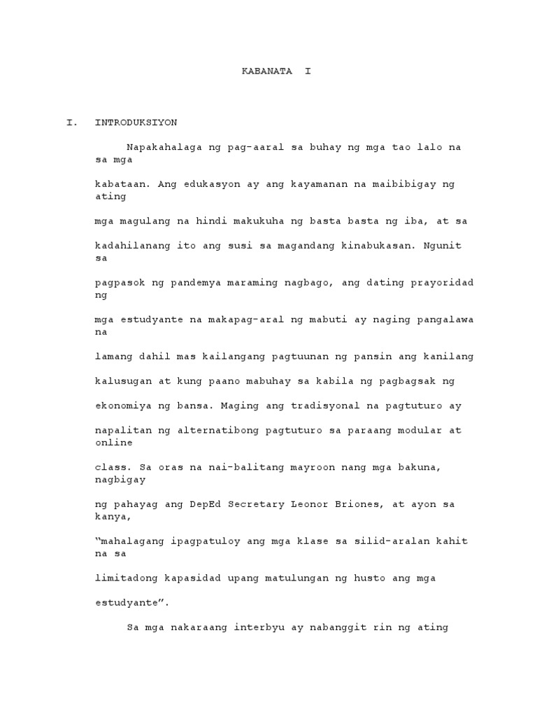 Research in Filipino | PDF