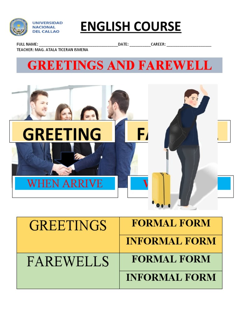 1) Greetings and Farewells | PDF