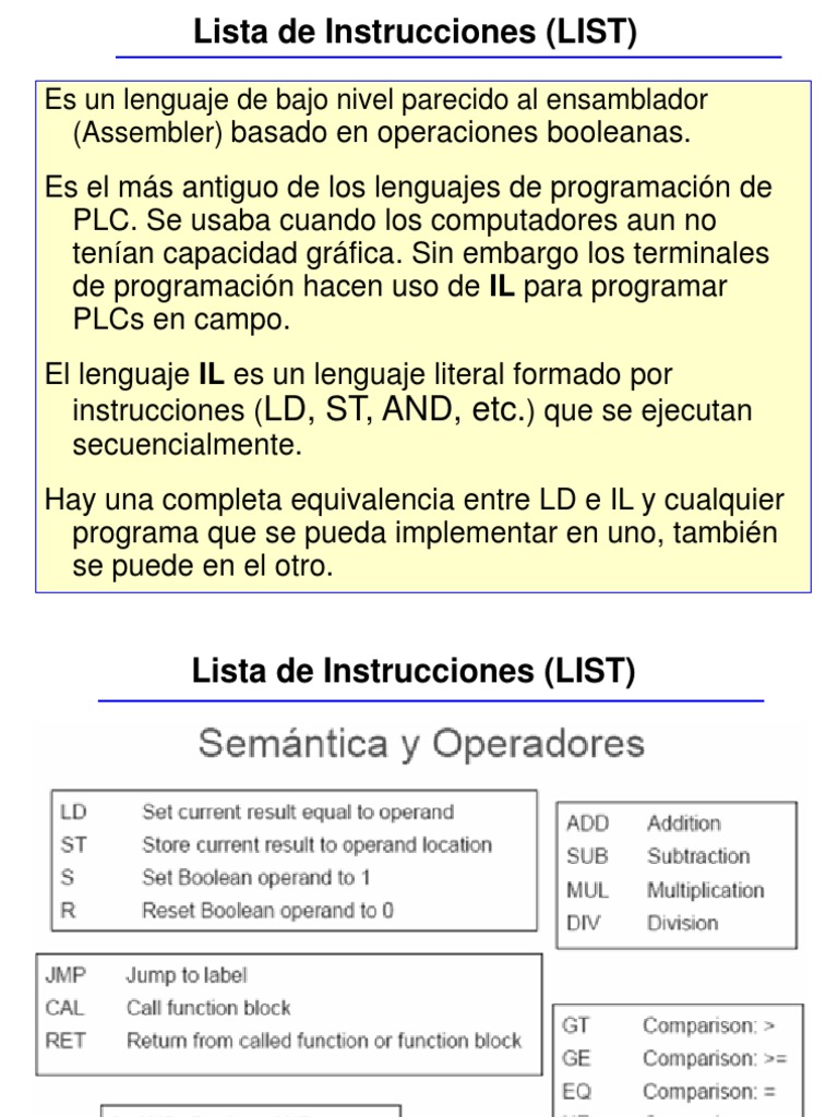 List | PDF | Lenguaje de programación | Lenguaje ensamblador