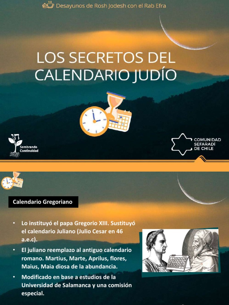 Secretos Del Calendario Judio Comunidad Sefaradí | PDF | Calendario ...