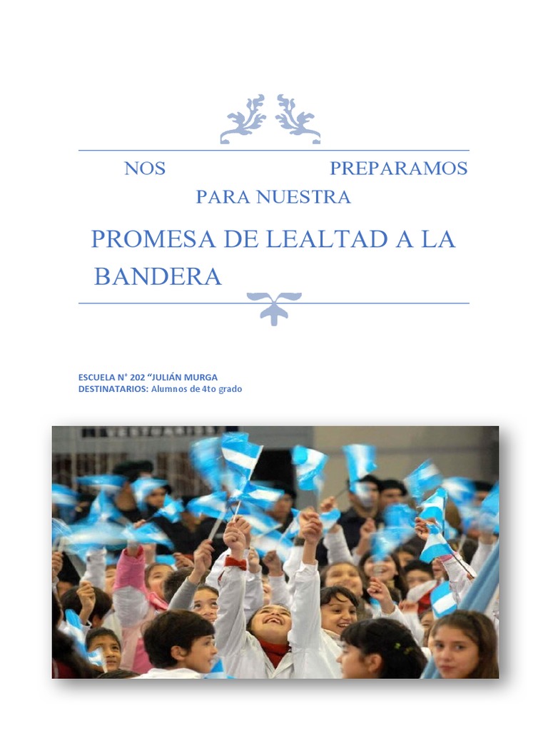 Promesa de Lealtad A La Bandera - Parte 1 | PDF