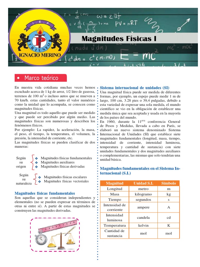 Magnitudes Físicas I Soluciones 2do | PDF | Sistema Internacional de Unidades | Masa
