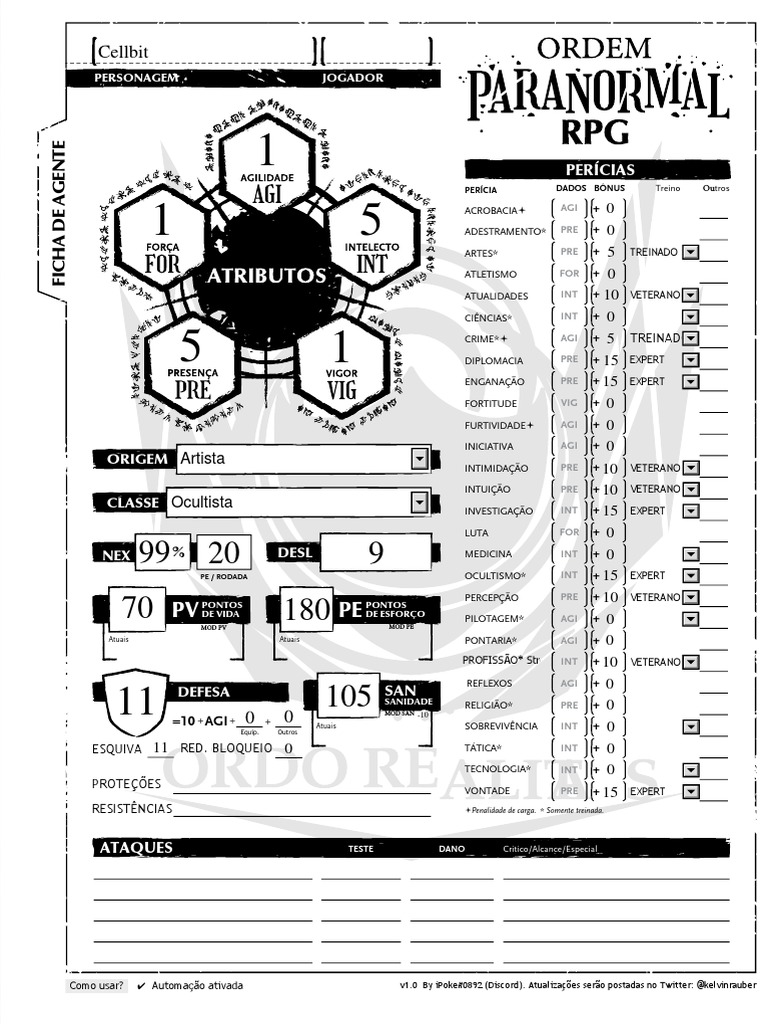 Ficha Cellbit | PDF Ficha Cellbit | PDF