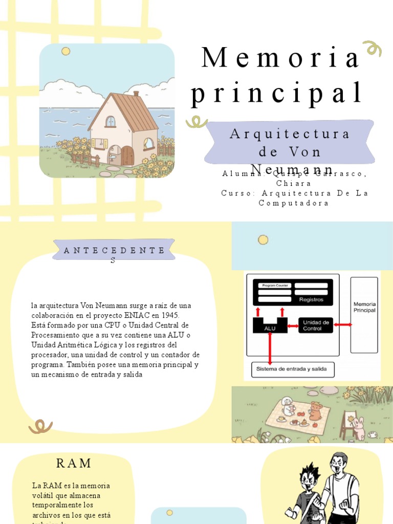 Memoria Principal - Arquitectura Von Neumann | Descargar gratis PDF ...