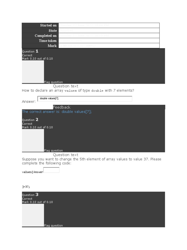 CS111 Quiz 10 | PDF | Computer Programming | Software Engineering