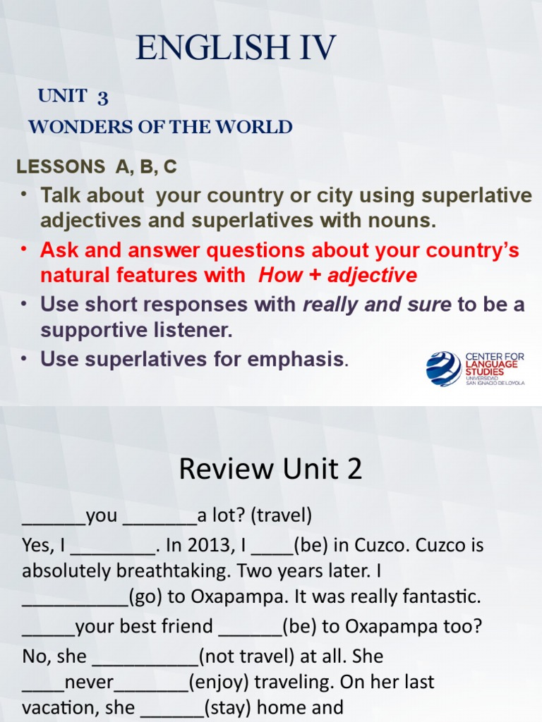 Unit 3 Wonders of The World | PDF