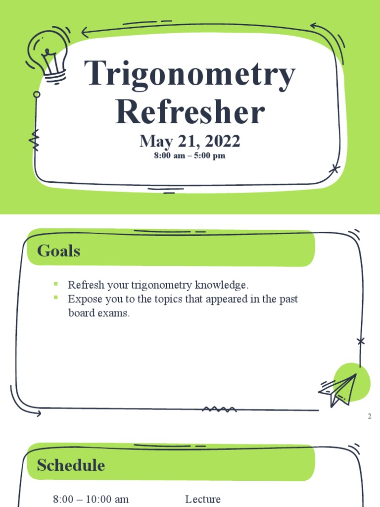 Trigonometry Slides | Download Free PDF | Triangle | Trigonometric ...