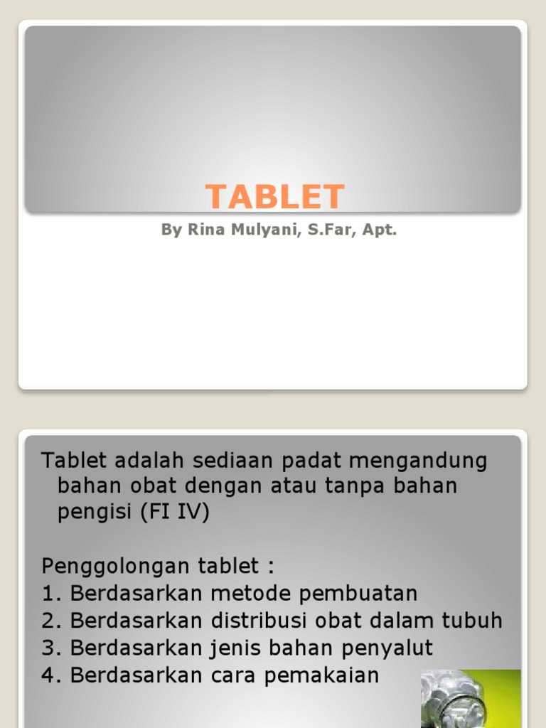 Tablet | PDF | Karier & Perkembangan | Pengembangan Diri