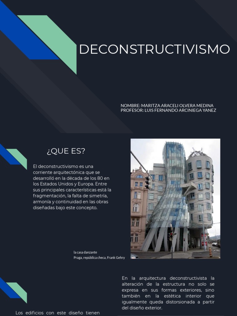 DECONSTRUCTIVISMO | PDF | Estilo | Diseño
