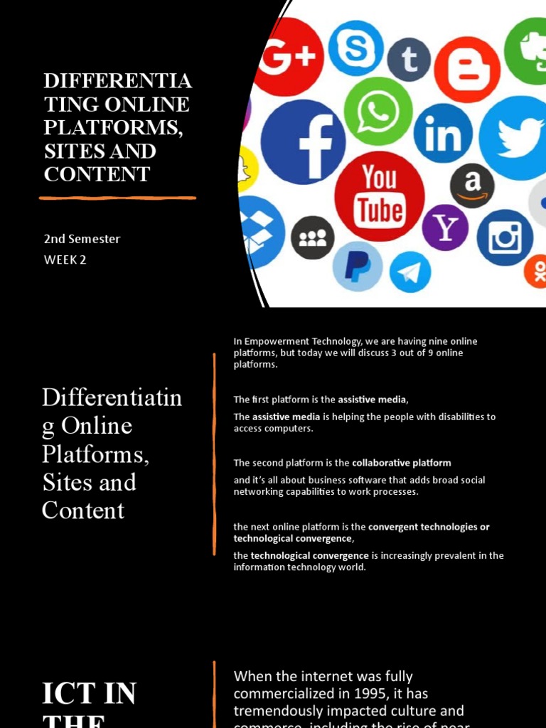 Differentiating Online Platforms and Sites | PDF | World Wide Web ...