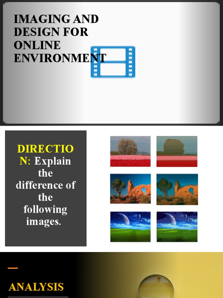 IMAGING AND DESIGN FOR ONLINE ENVIRONMENT - Week 8 | PDF ...