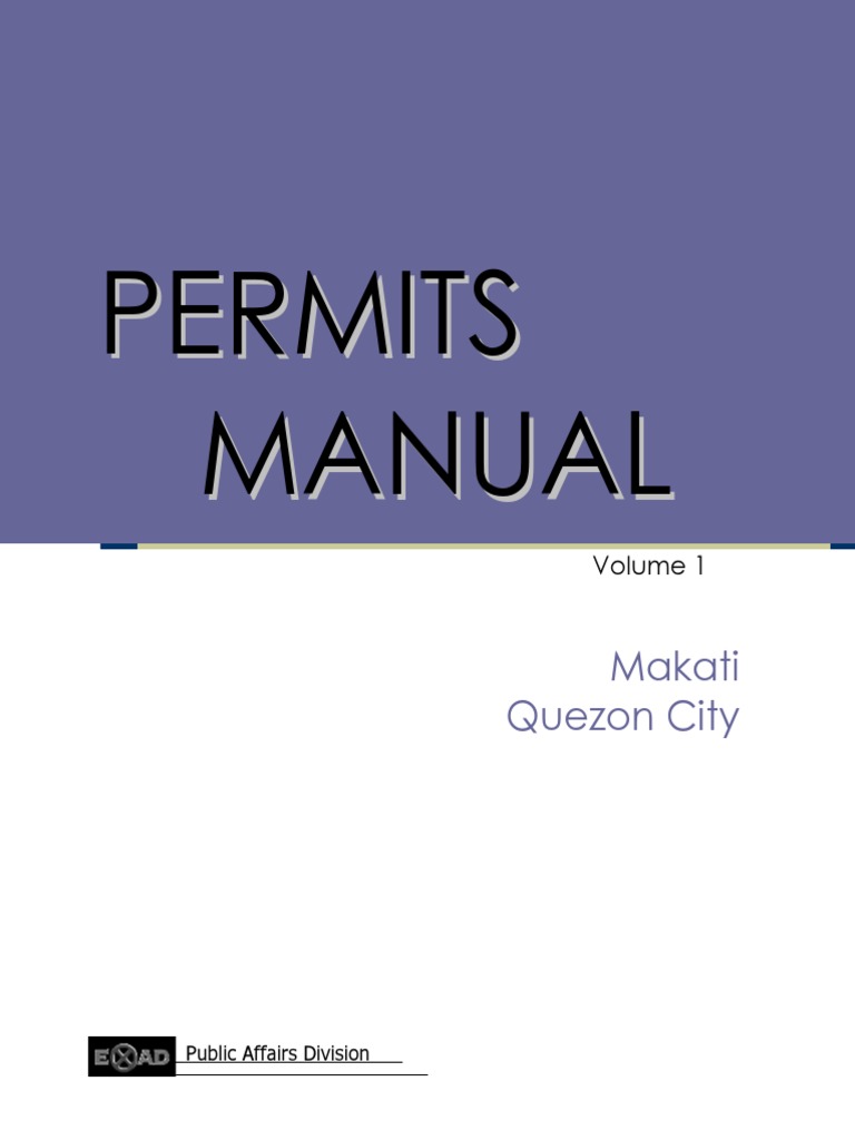Makati City Permits | PDF | Metro Manila