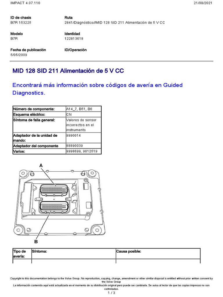 MID 128 SID 211 Alimentación de 5 V CC | PDF | Cantidades fisicas | Bienes manufacturados