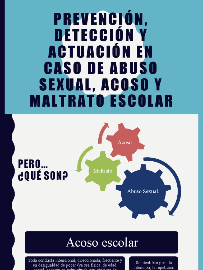 Prevención Detección Y Actuación Abuso Sexual Pdf Abuso Infantil