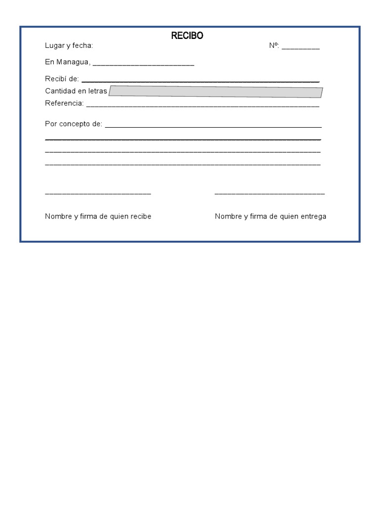 Ejemplo De Recibo De Arrendamiento De Persona Fisica A Persona ...