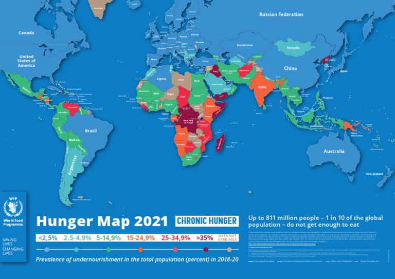 Hunger Map 2021 | PDF | Arab World