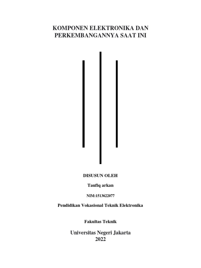 Komponen Elektronika dan Perkembangannya | PDF | Sains & Matematika