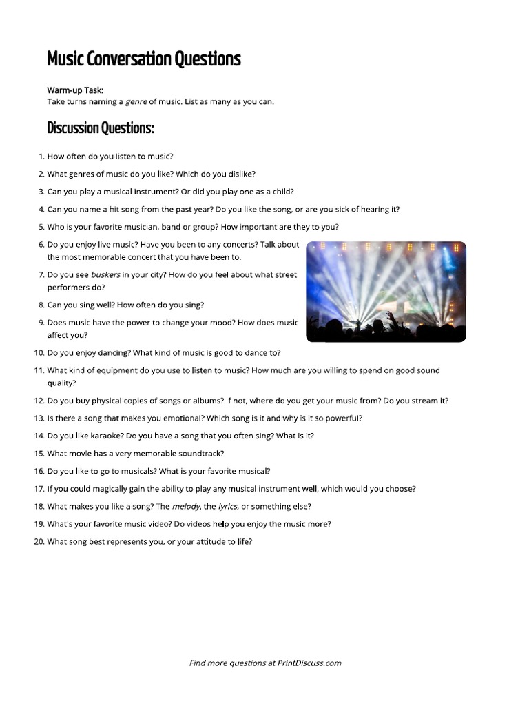 Music Questions | PDF