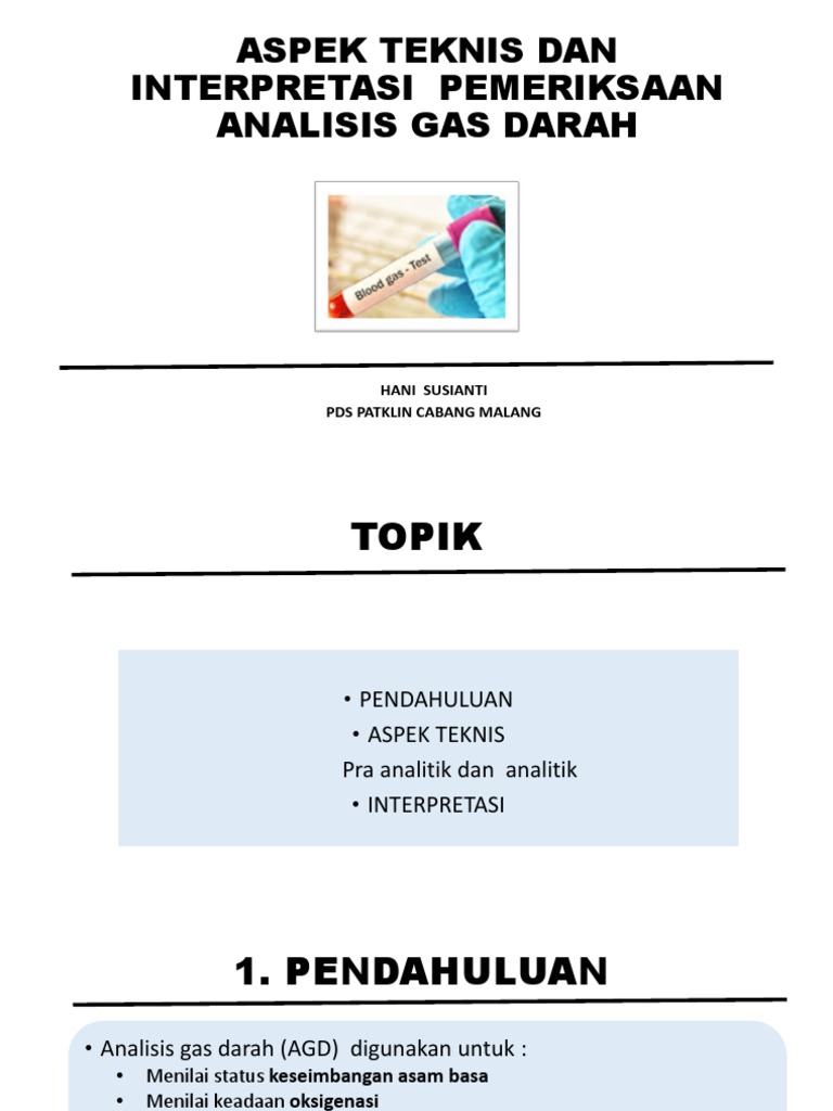 Dr. Hani SPPK (K) ASPEK TEKNIS DAN INTERPRETASI BGA SURAMADE | PDF