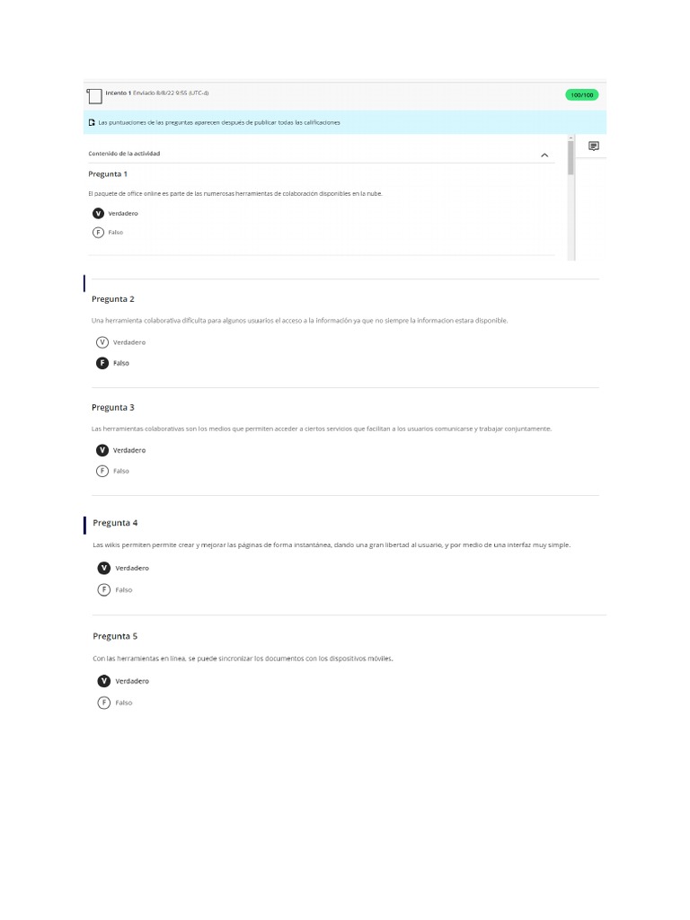 Autocorregible Unidad 2 Actividad 1 | PDF