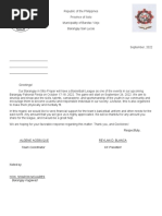 Solicitation Letter Sample Template For Pageant | PDF