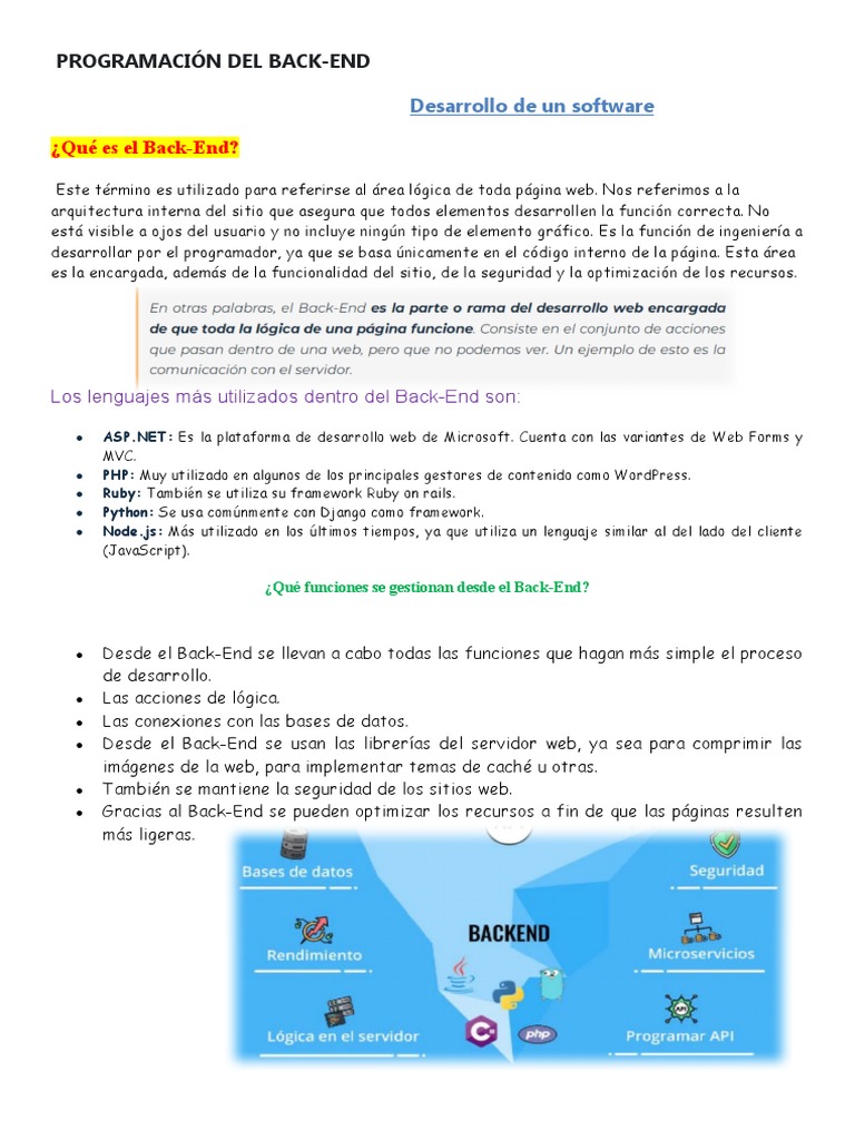 Programación Del Backend | PDF | Arte