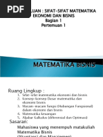 Modul Matematika Ekonomi Dan Bisnis | PDF