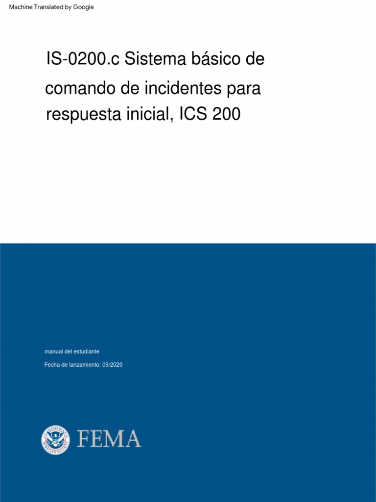 Basic Incident Command System For Init | PDF | Planificación ...