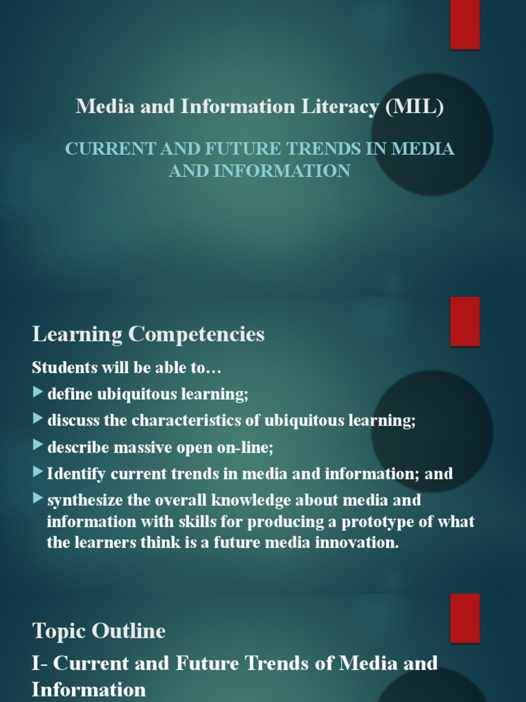 10.MIL 9. Current and Future Trends in Media and Information | PDF ...
