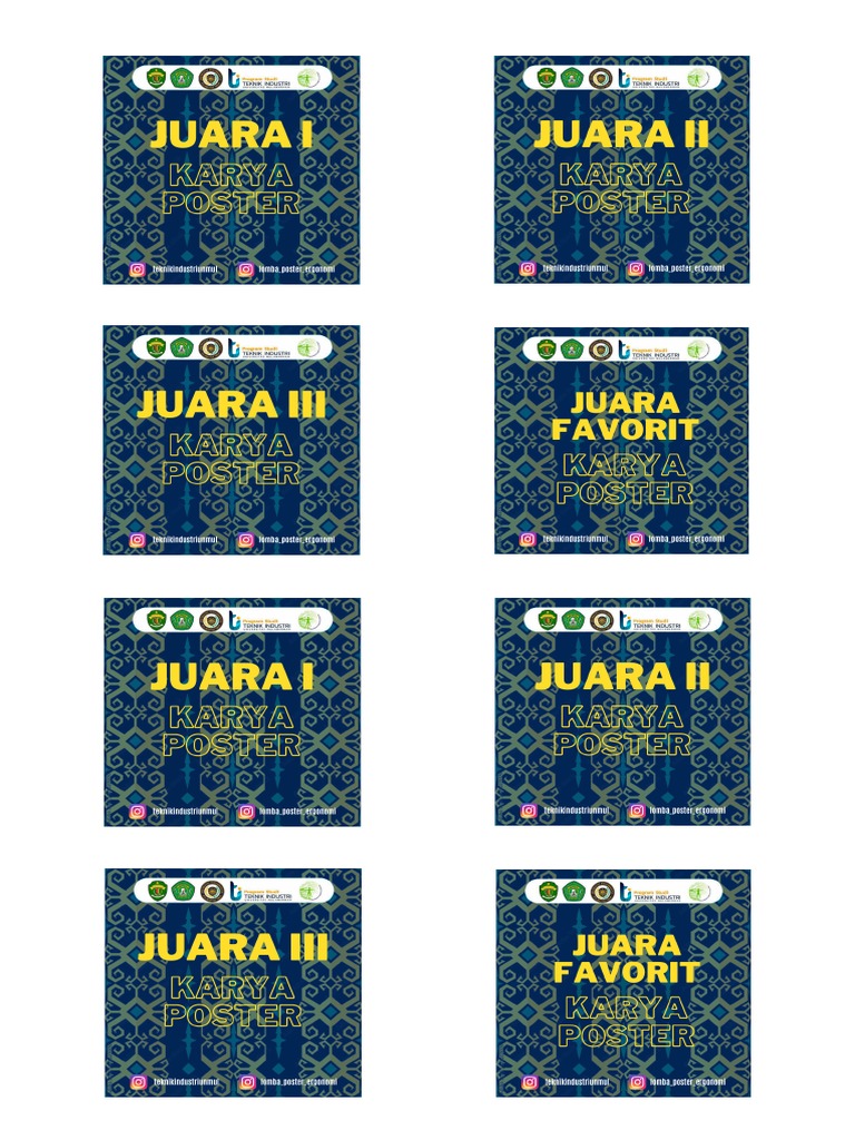 Label Sticker Piala | PDF