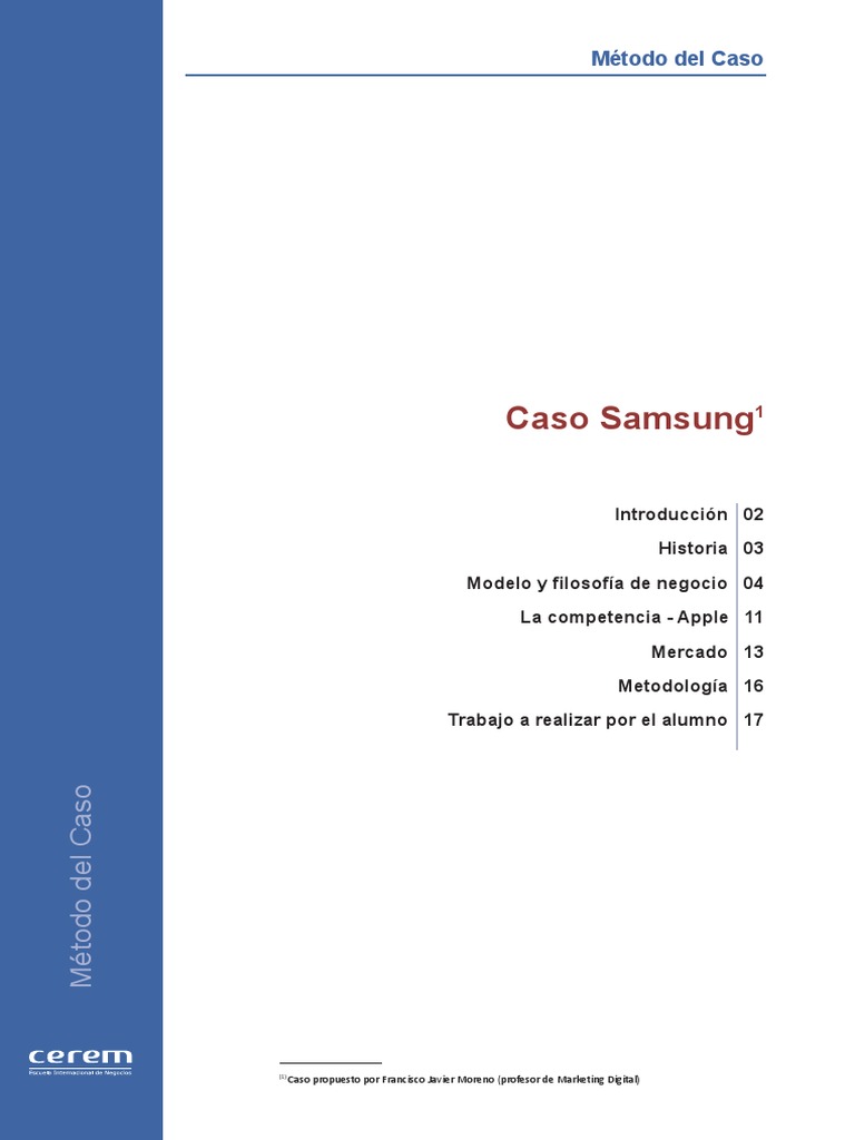 Análisis del Caso Samsung | PDF | Samsung | Apple Inc.