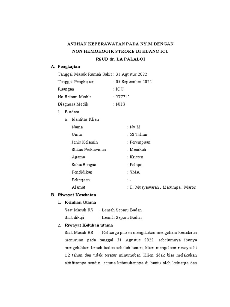 Askep NHS | PDF | Kesehatan Holistik