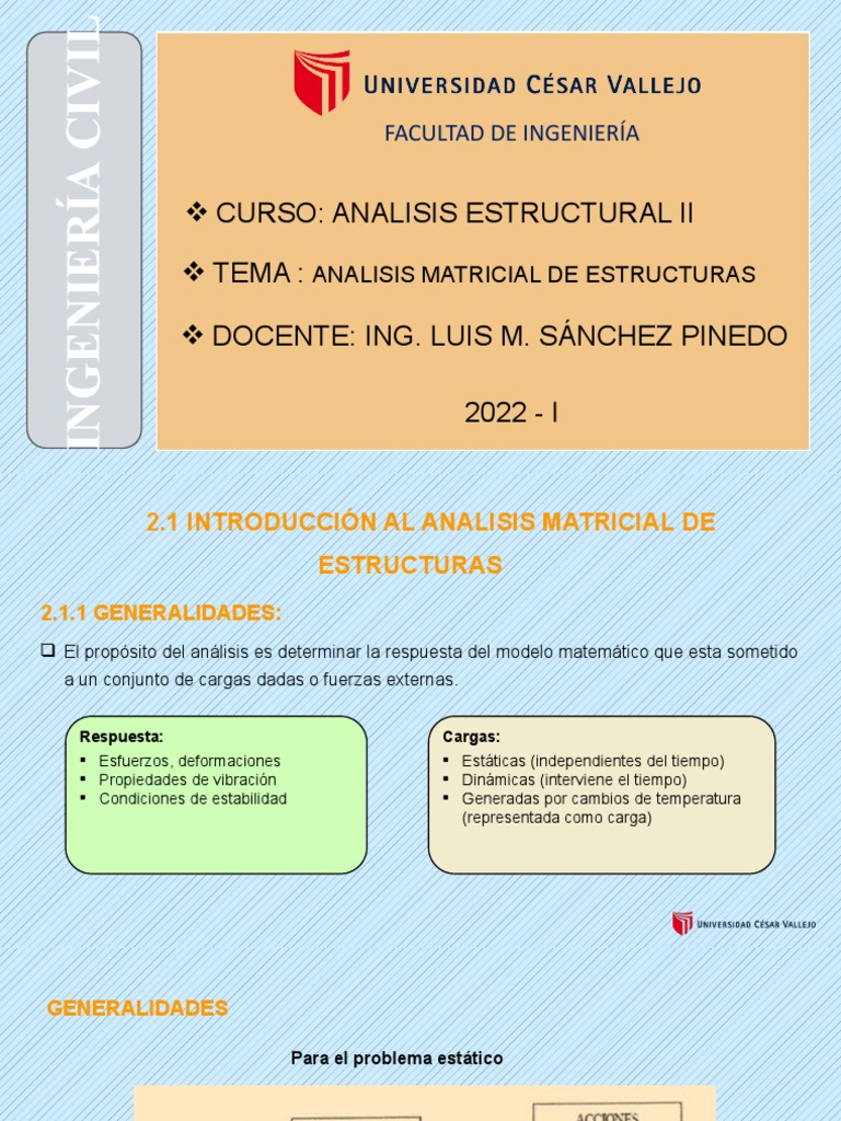 CLASE 1_b | PDF | Análisis estructural | Ingeniería mecánica
