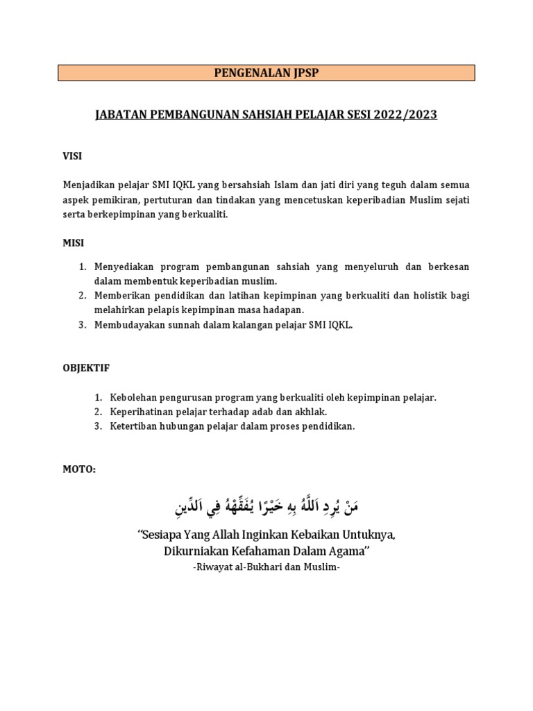 Bahan Board JPSP 2022 | PDF