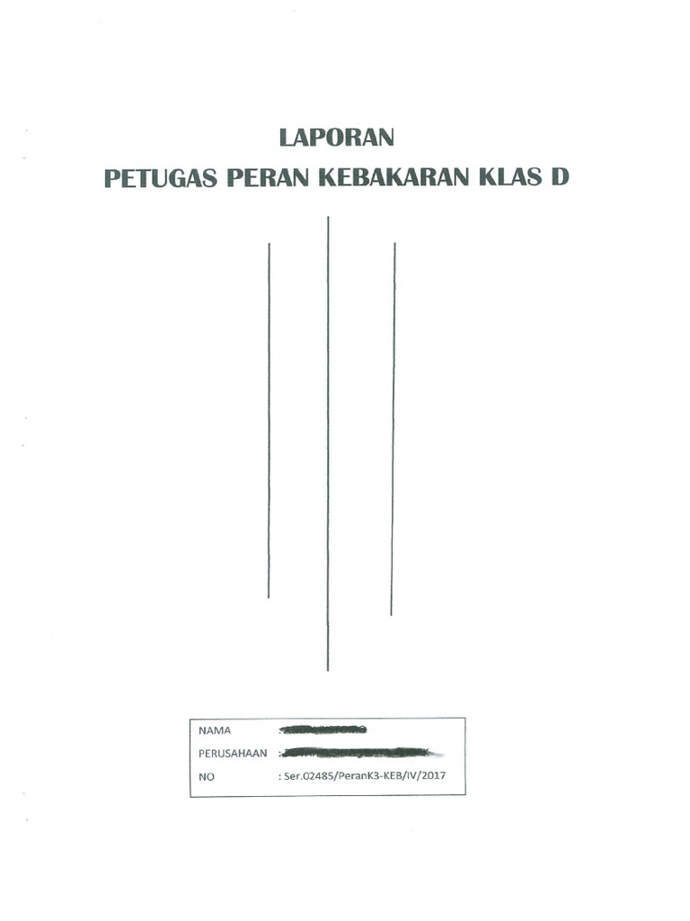 Contoh Laporan DAMKAR | PDF