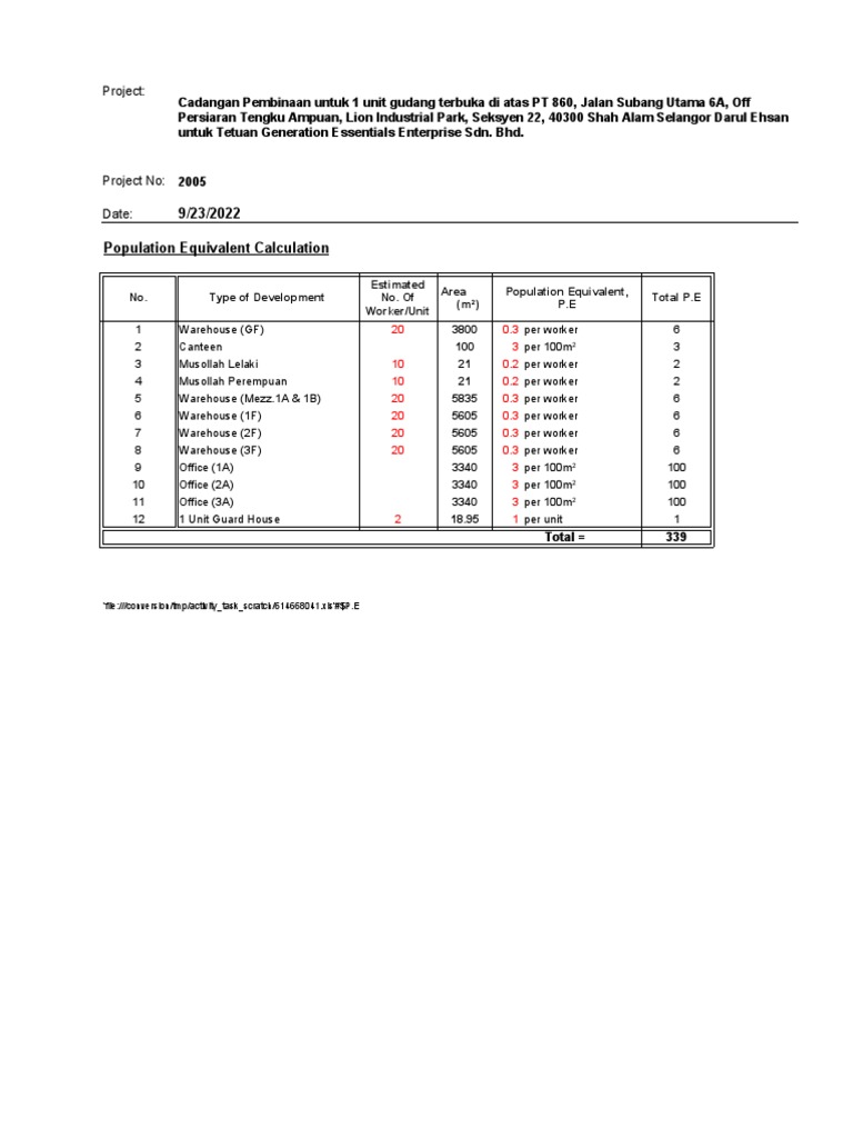 Gee - SW Pe Calculation (Old) | PDF | Hydraulic Engineering | Civil ...