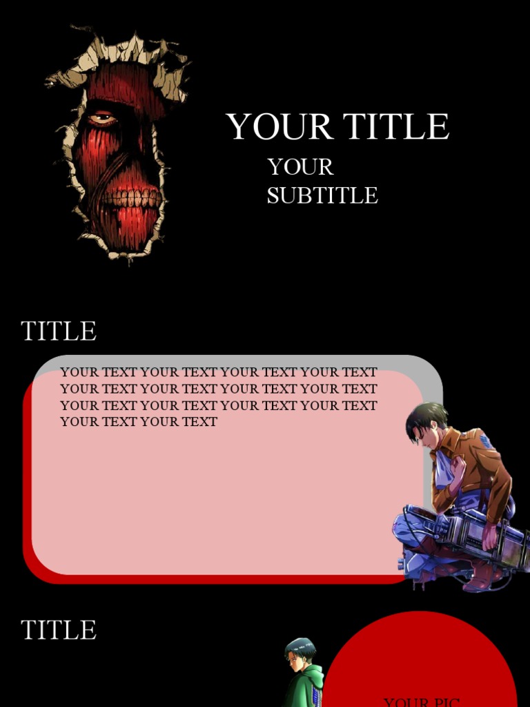 Attack On Titan Template | PDF