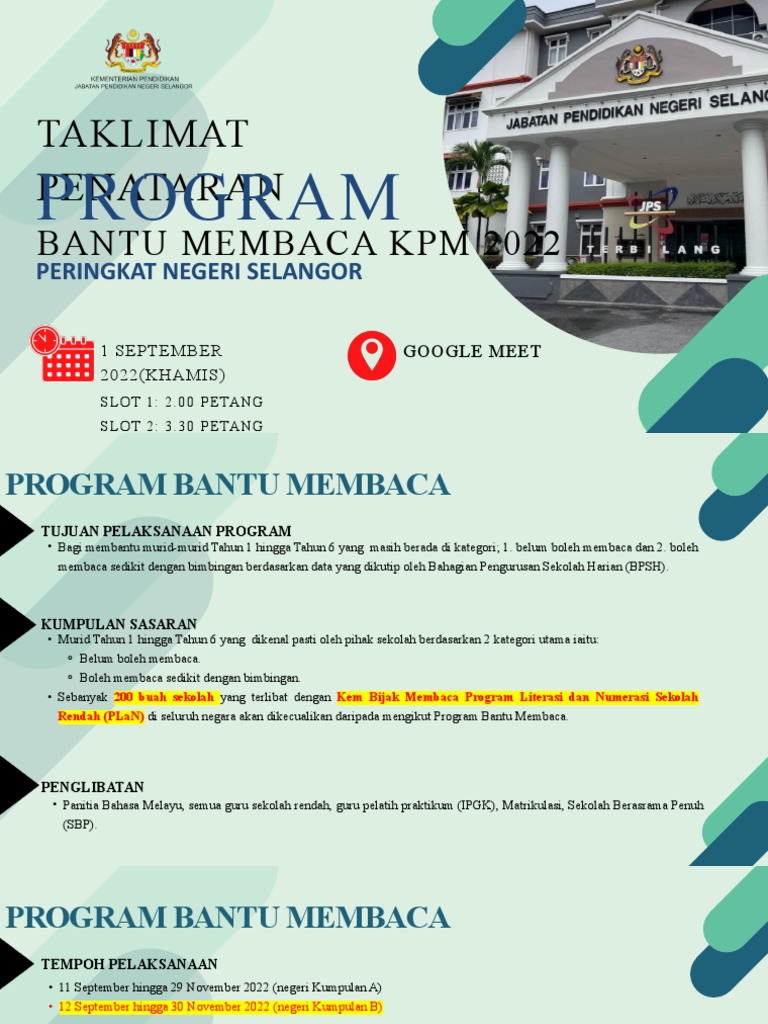 Penataran Program Bantu Baca 2022 | PDF