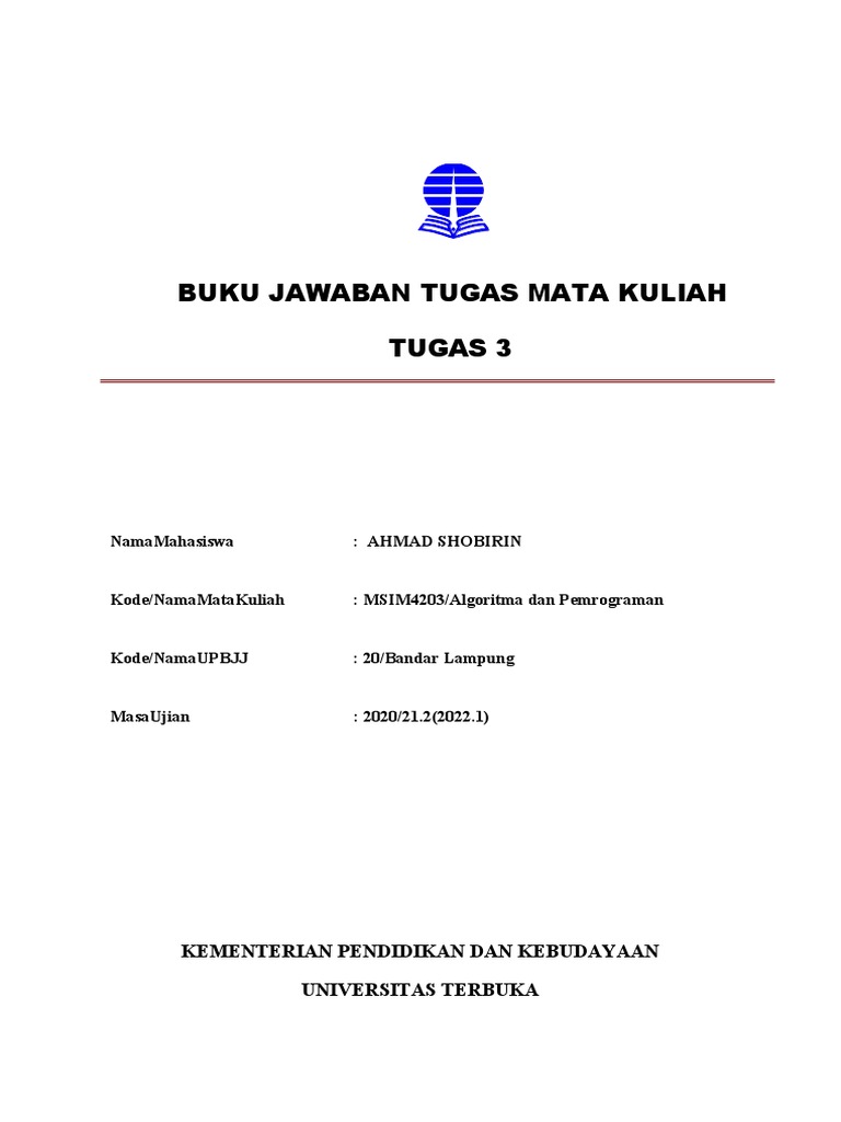 TMK 3 - Algoritma Dan Pemrograman Ahmad | PDF | Computer Engineering ... TMK 3 - Algoritma Dan Pemrograman Ahmad | PDF | Computer Engineering ...