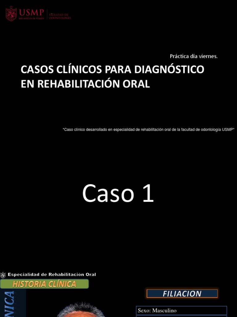 Casos Clínicos para Diagnóstico en Rehabilitación Oral - Práctica Viernes | PDF | Medicina ...