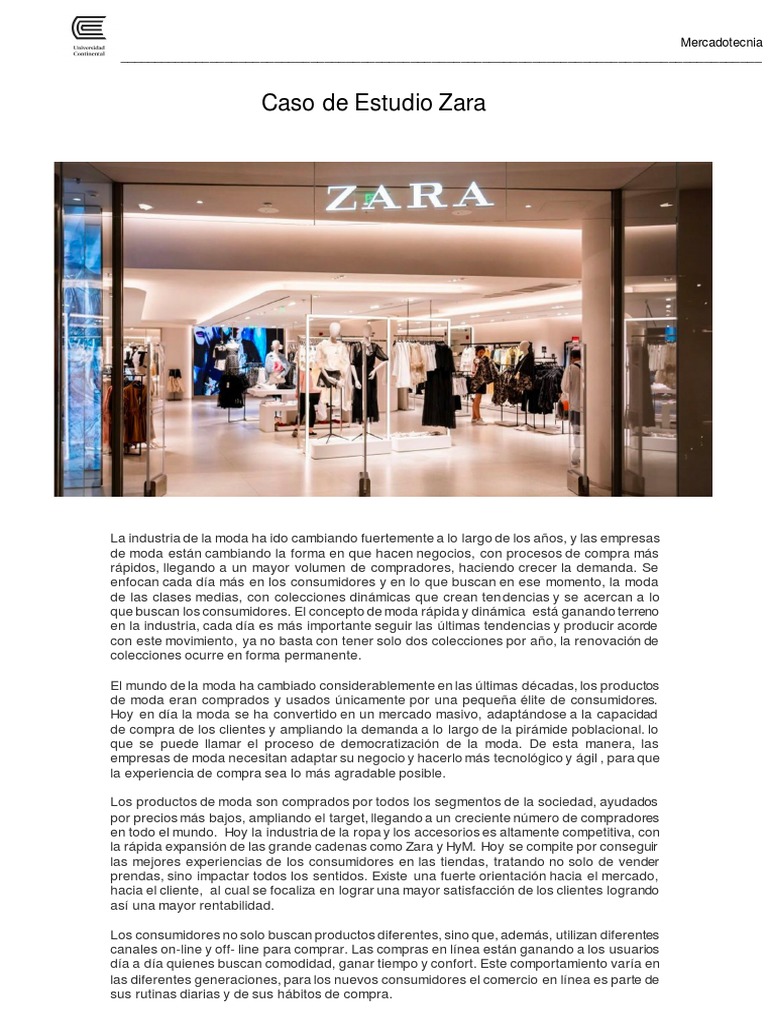 Caso Zara | PDF | Marketing | Moda