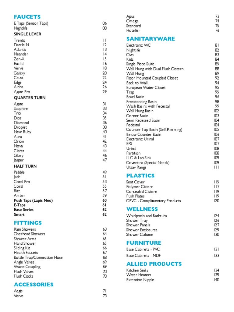 Parry Ware | PDF | Tap (Valve) | Tools