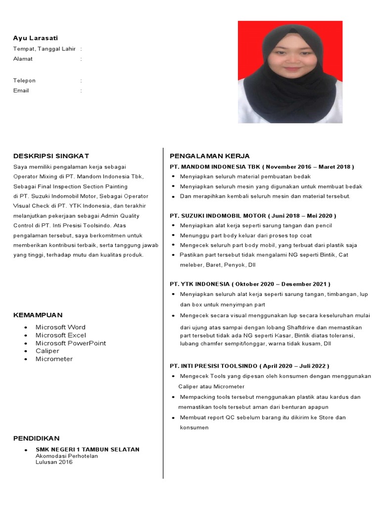 CV Baru | PDF