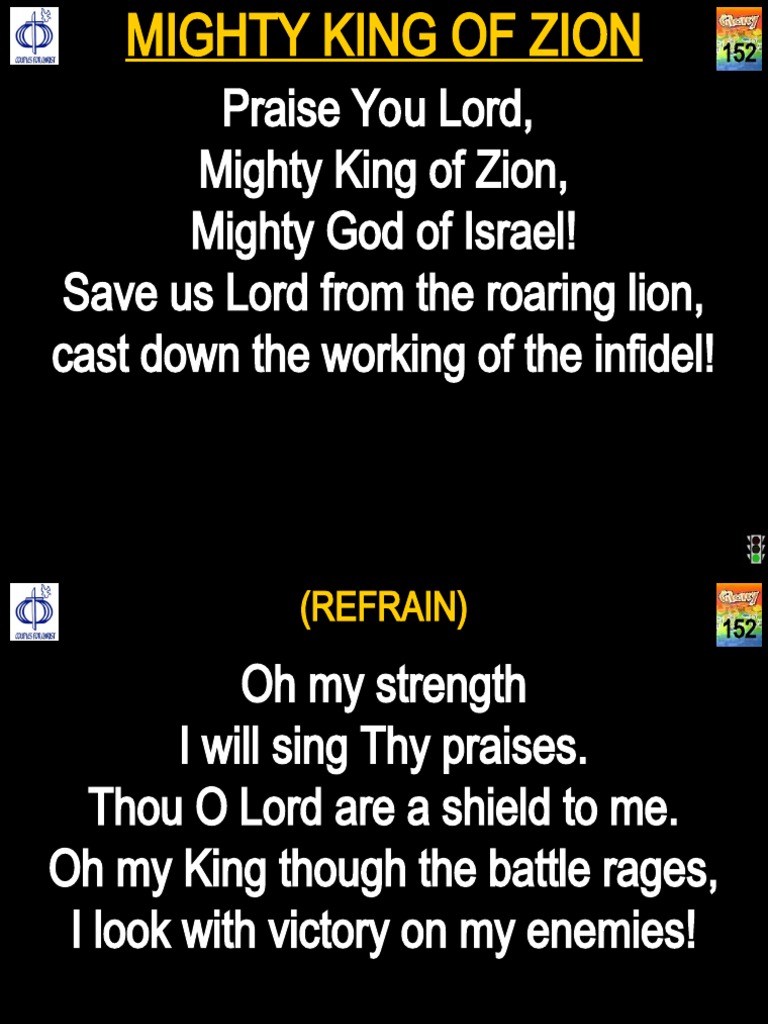 152 Mighty King of Zion 2010 0507 | PDF