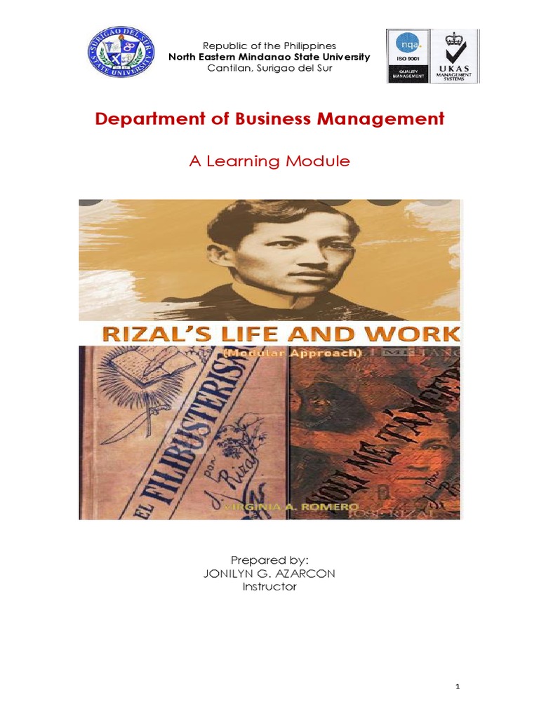 Life and Works of Rizal | PDF | Philippines