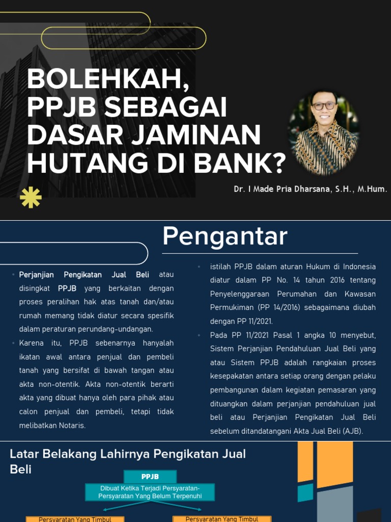 PPJB Dan Jaminan Hutang | PDF